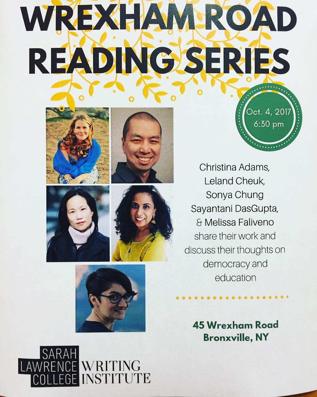 The Writing Institute at Sarah Lawrence College | Sarah Lawrence College